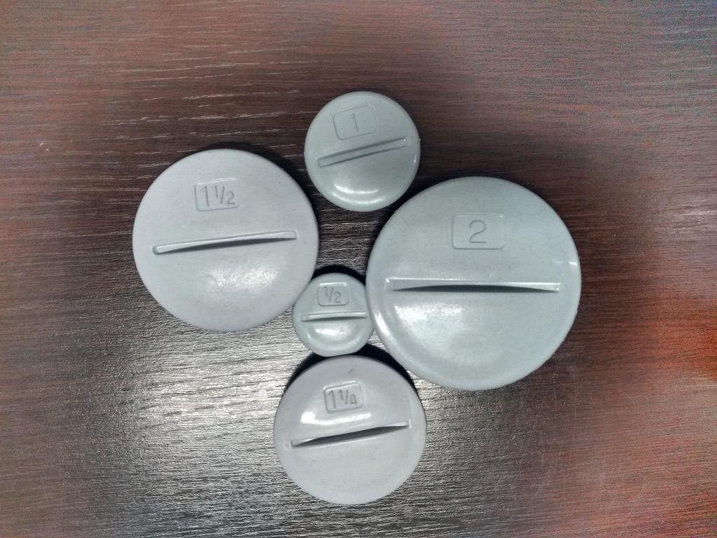 Tampão PVC p/ Condulete Múltiplo c/ rosca - Lampião